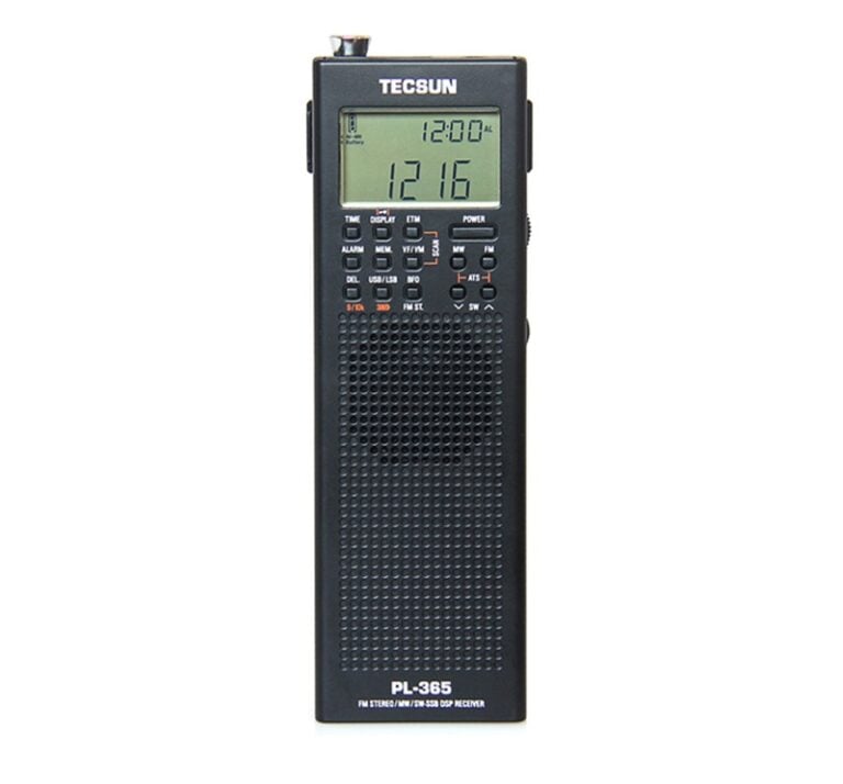 Tecsun PL-365 negro, receptor multibanda DSP